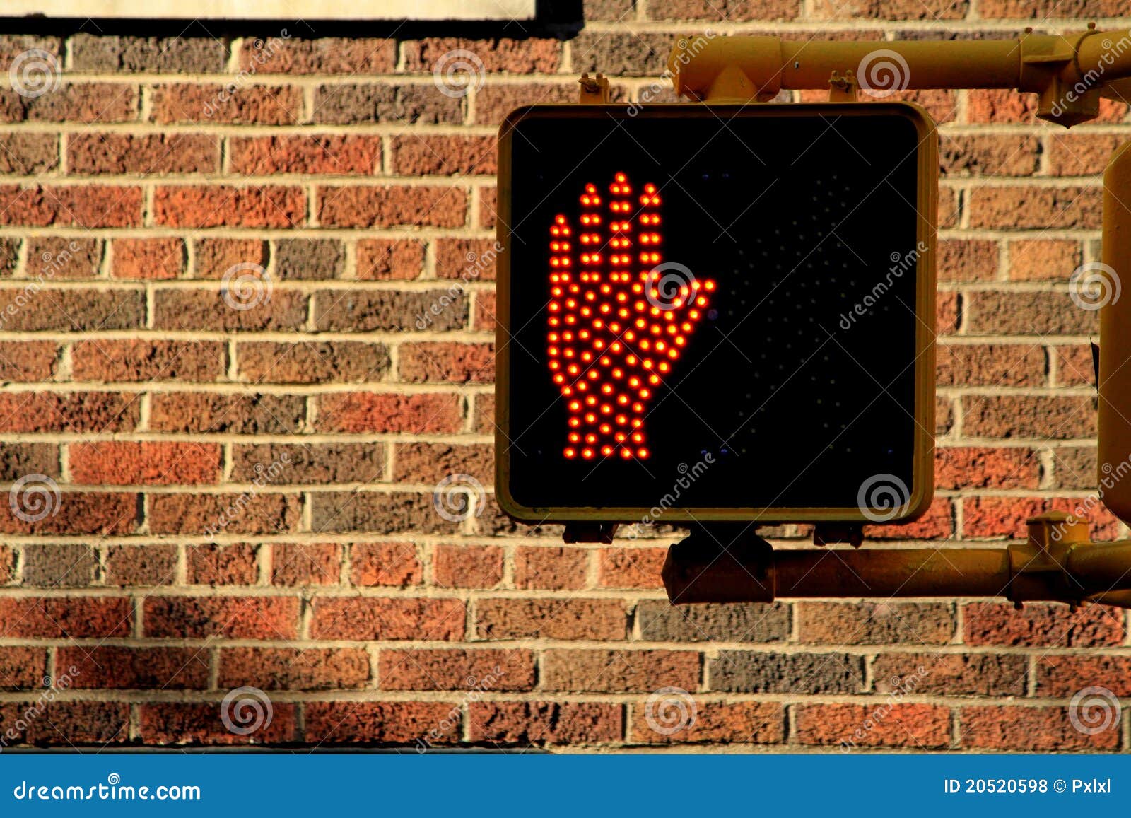 Don't Walk Traffic Light Royalty Free Stock Photos - Image: 20520598