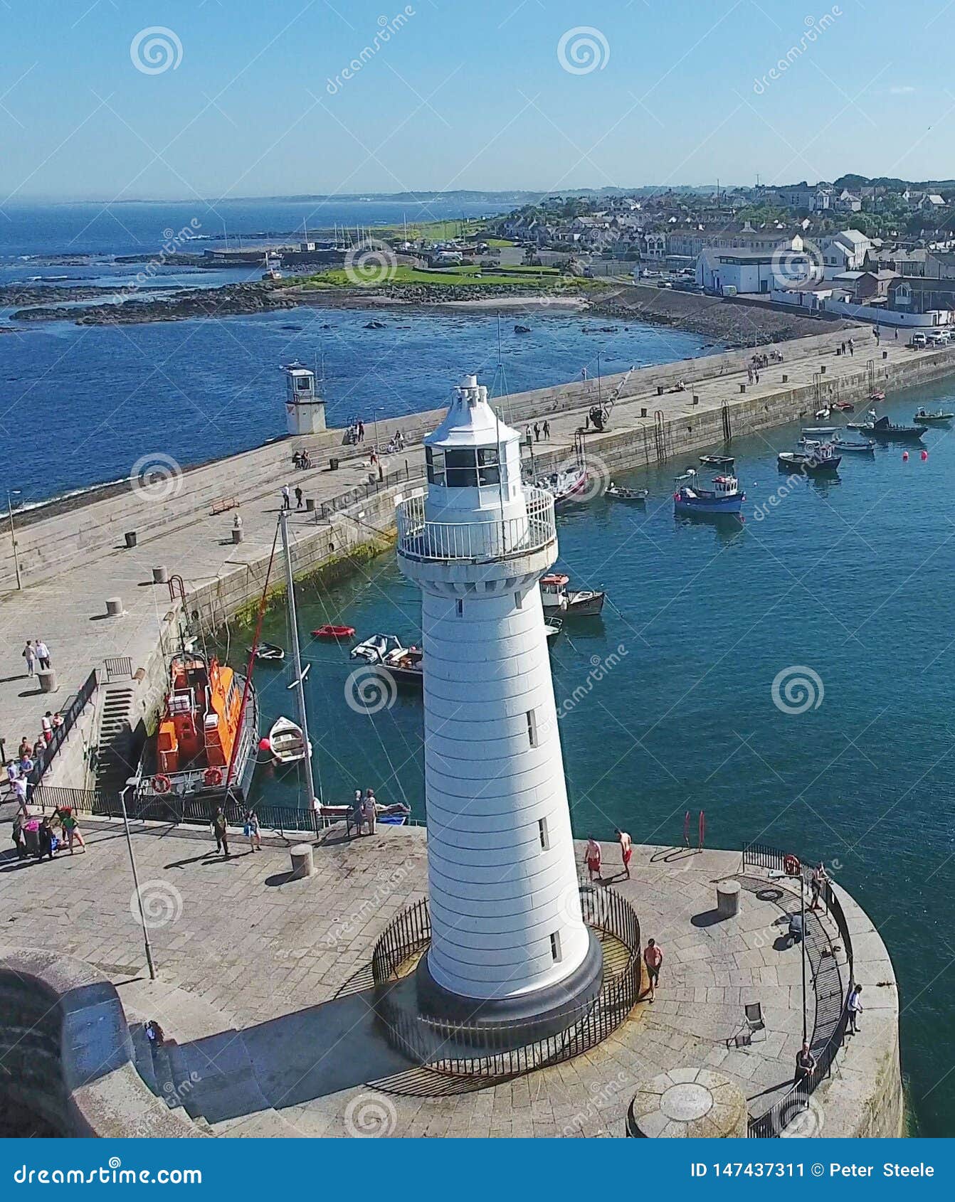 Donaghadee Lighthouse Down Northern Ireland Editorial Photo - Image of ...