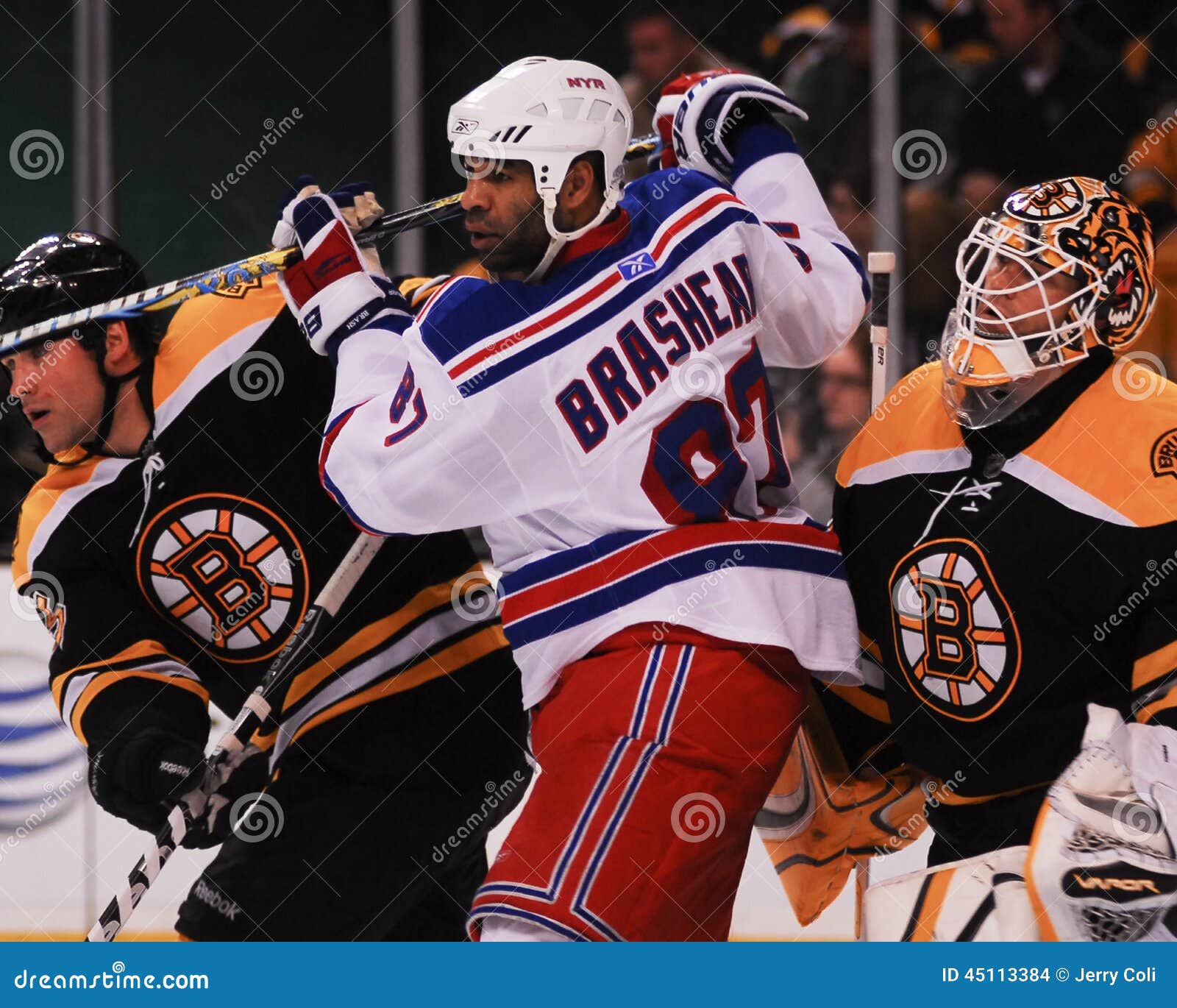 Donald Brashear, New York Rangers. Editorial Stock Image - Image of ...