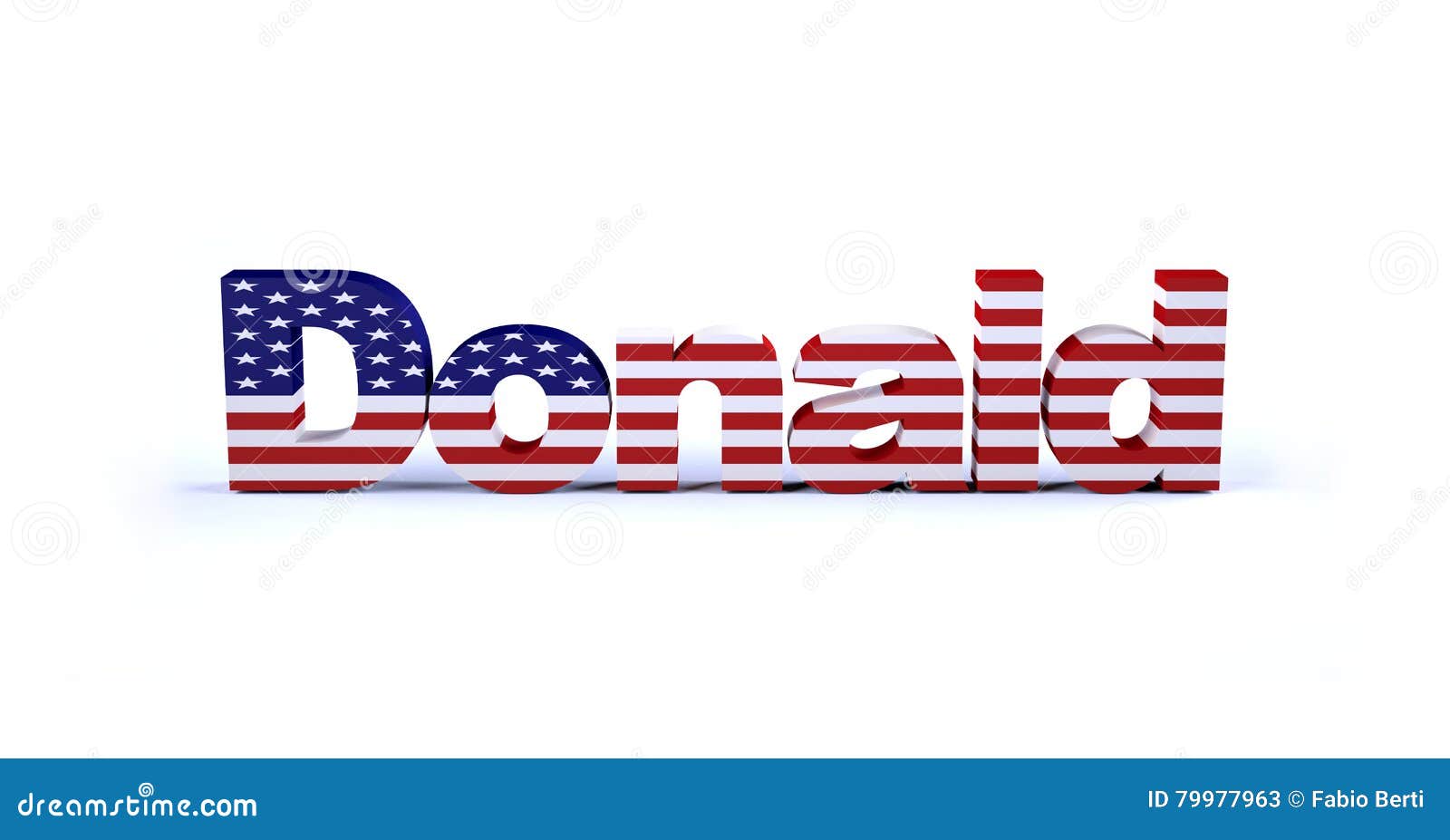 Donald Sign with American Flag Editorial Stock Photo - Illustration of ...