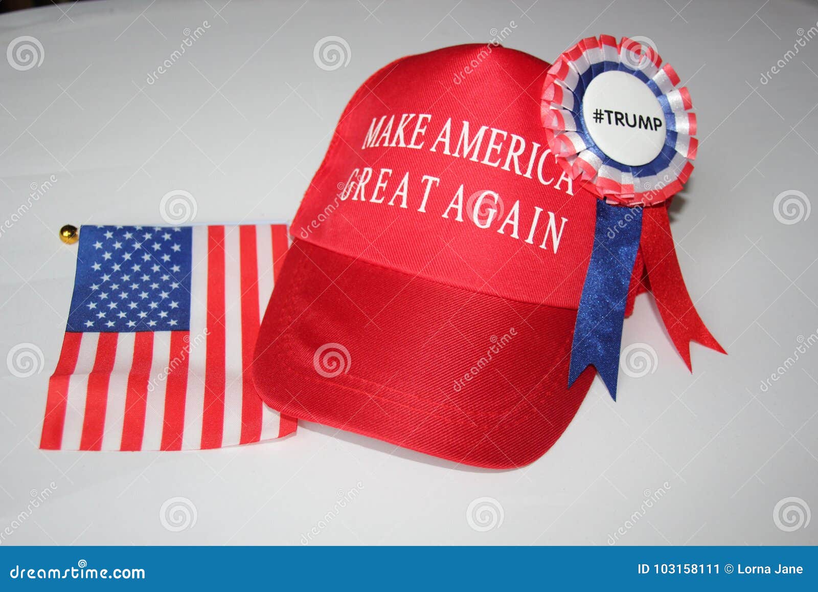Donald Trump Campaign Hat Republican Make America Great Again Editorial ...