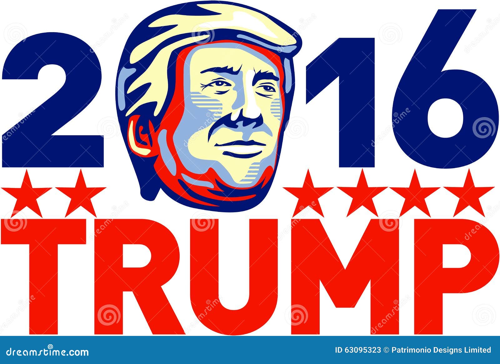 Donald Trump 2016 President Retro Redactionele Stock Foto ...