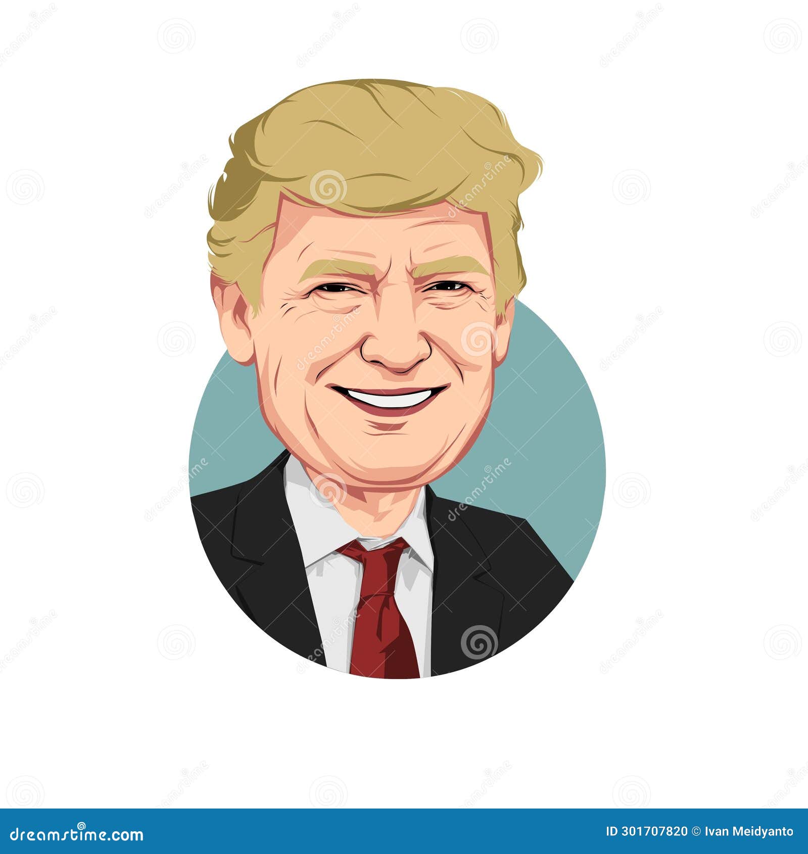 Donald Trump, Vector Design Editorial Image - Illustration of face ...