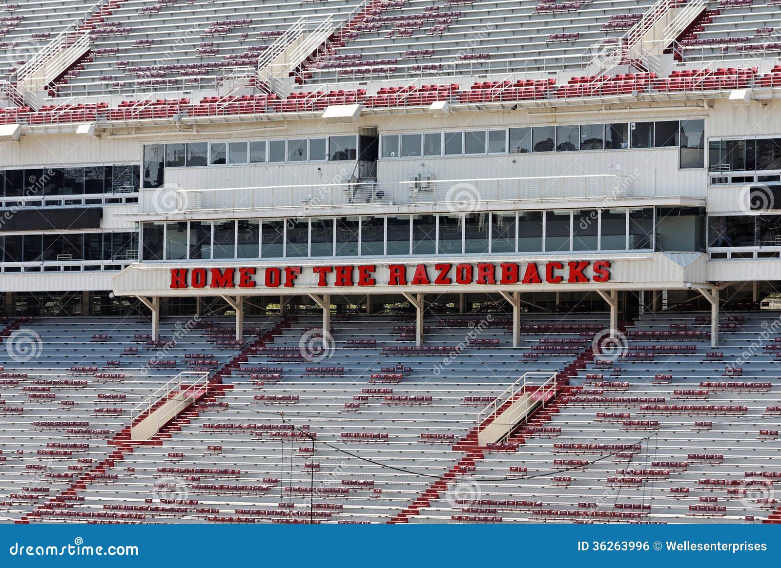 Donald W. Reynolds Razorback Stadium Fotografia Editoriale - Immagine ...