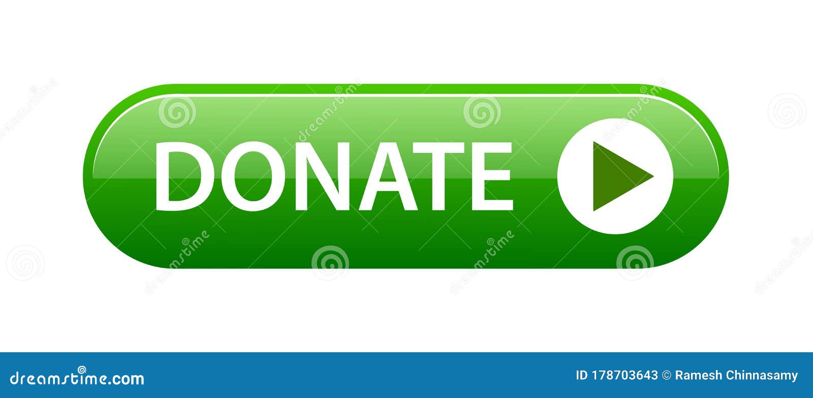 Donate button stock vector. Illustration of charitable - 178703643