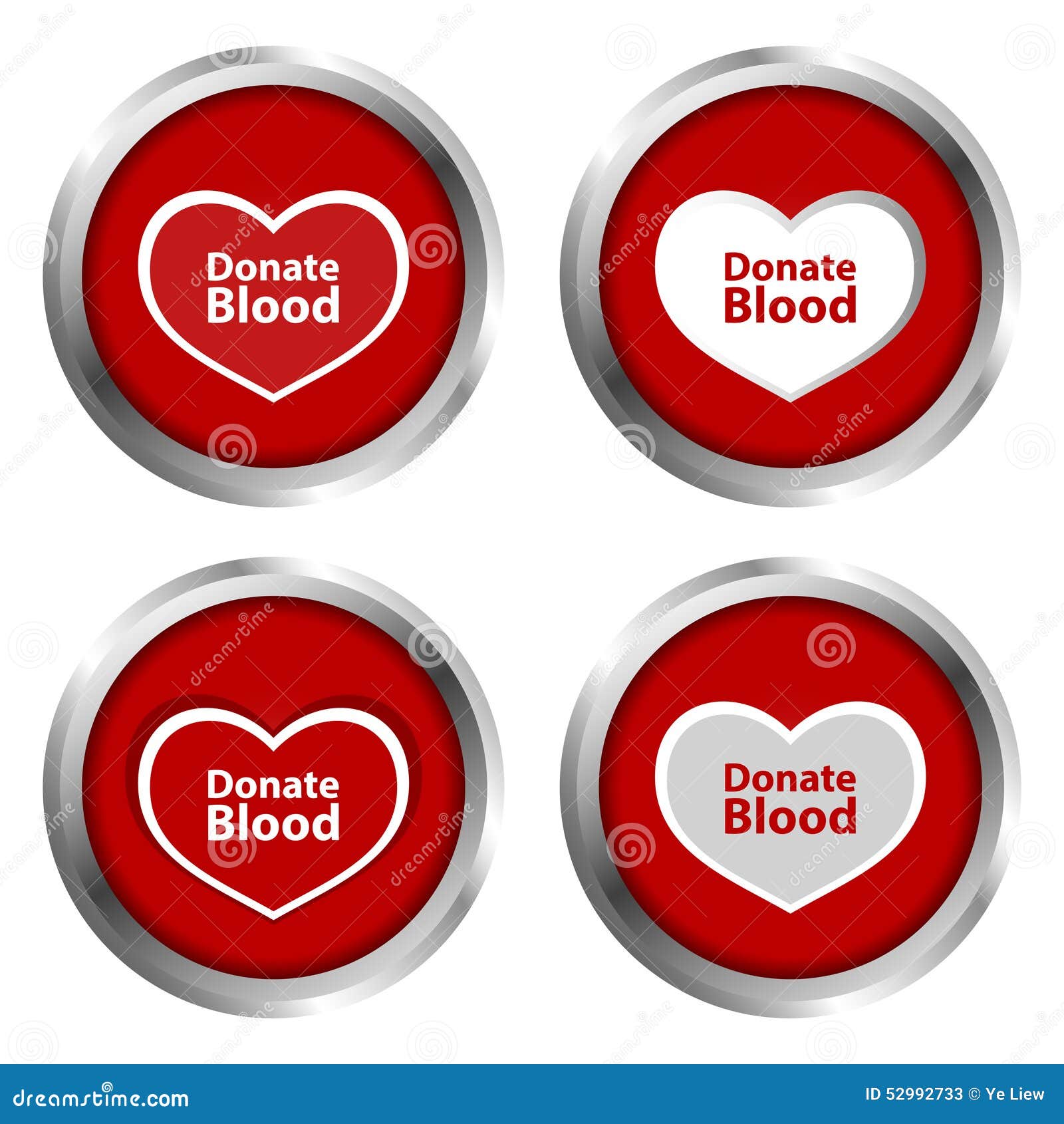 Donate Blood Button stock vector. Illustration of button - 52992733