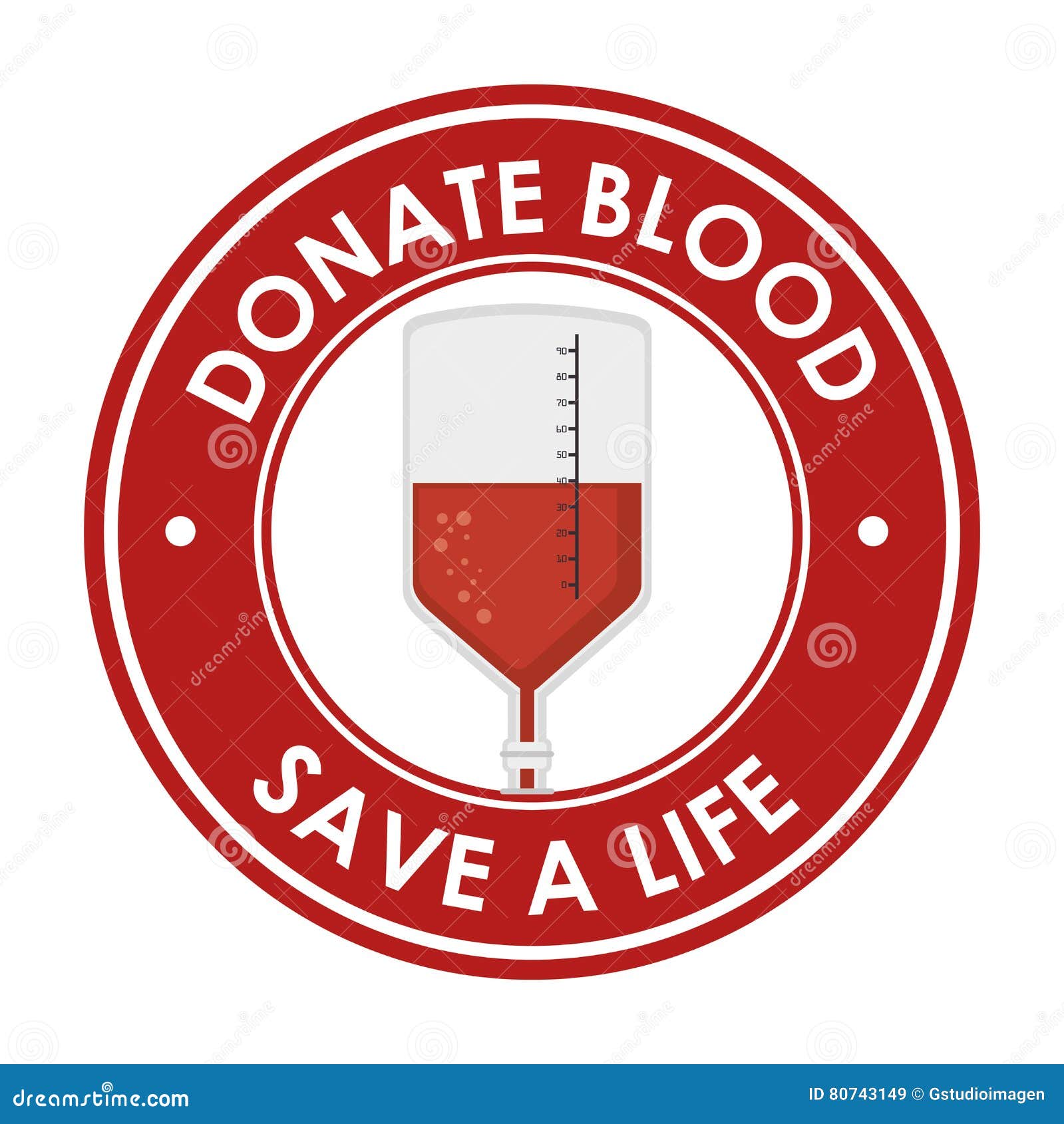 Donate Blood Save a Life Badge Stock Vector - Illustration of banking ...