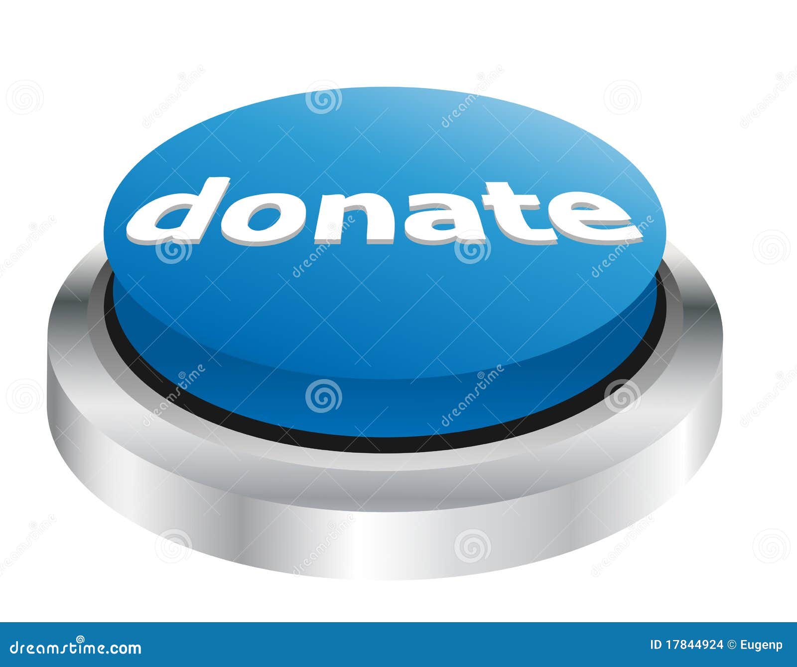 Donate Button Shows Charity Donations And Fundraising Royalty-Free ...
