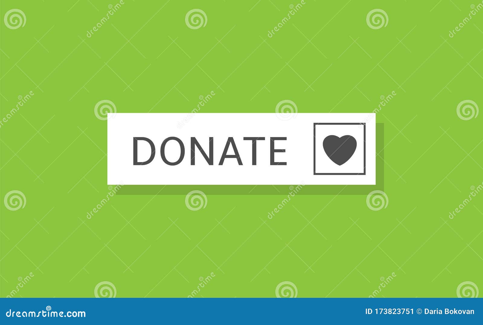 Donate button icon stock illustration. Illustration of graphic - 173823751