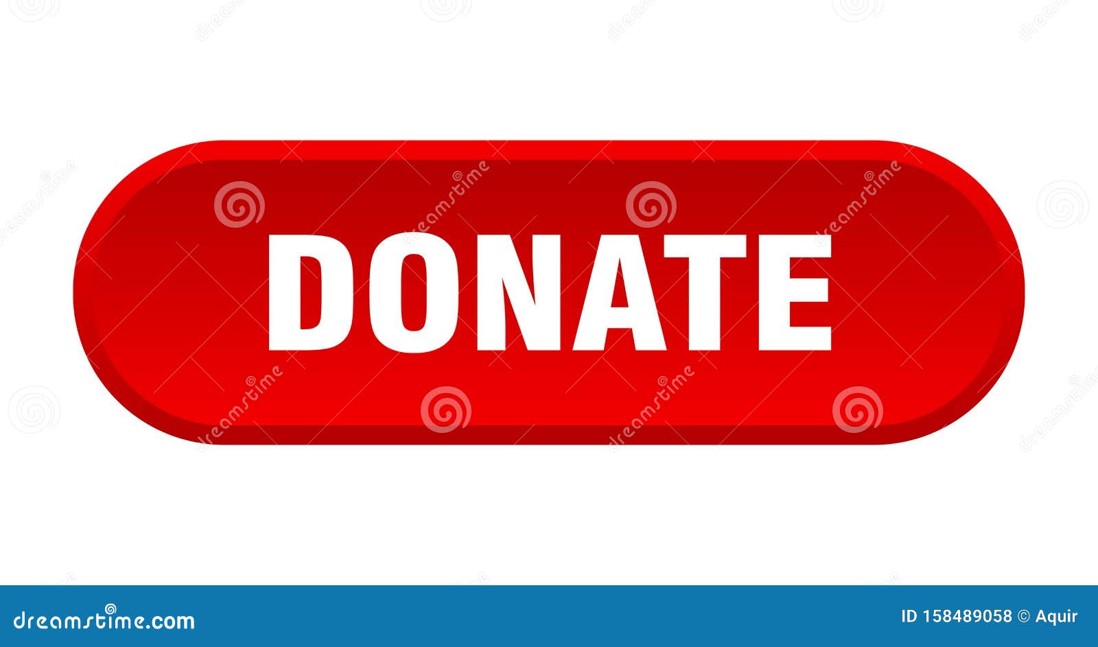 Donate button stock vector. Illustration of white, website - 158489058
