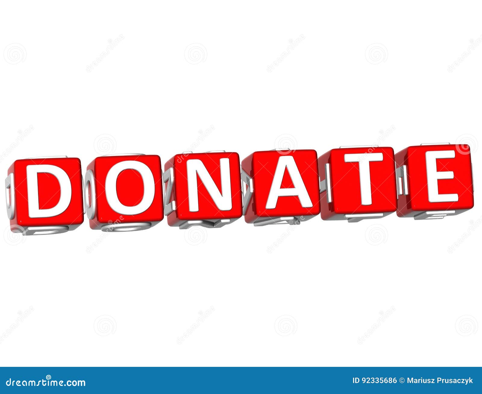Donate Cube text stock illustration. Illustration of charity - 92335686
