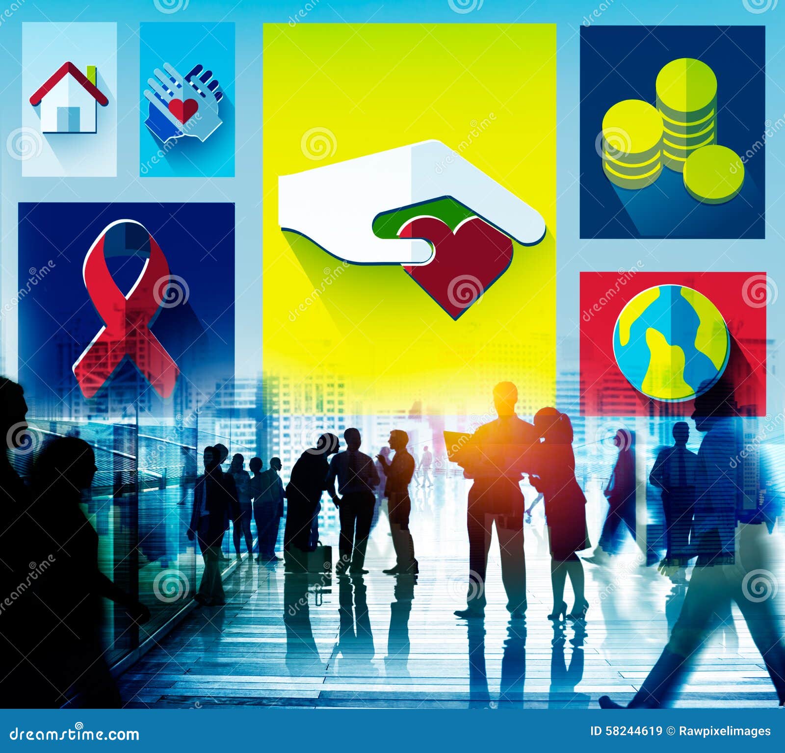 Donate Donation GIve Help Sharing Volunteer Aid Concept Stock Image ...