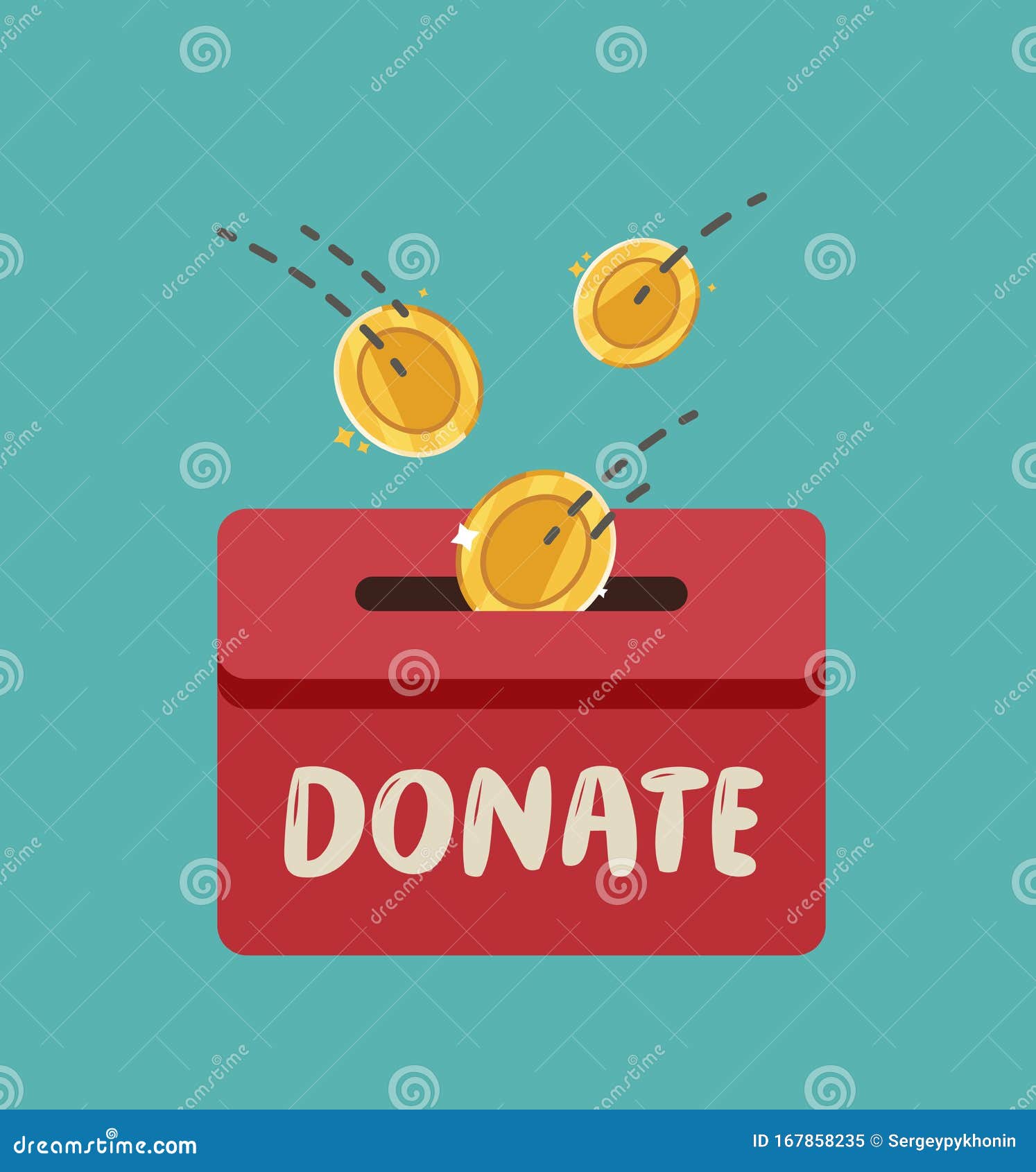 Donate, Finance. Fundraising in Donation Box Vector Illustration Stock ...