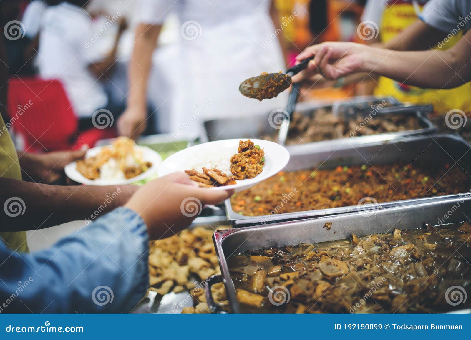 Donate Food To the Poor : Poverty Concept Stock Image - Image of people ...