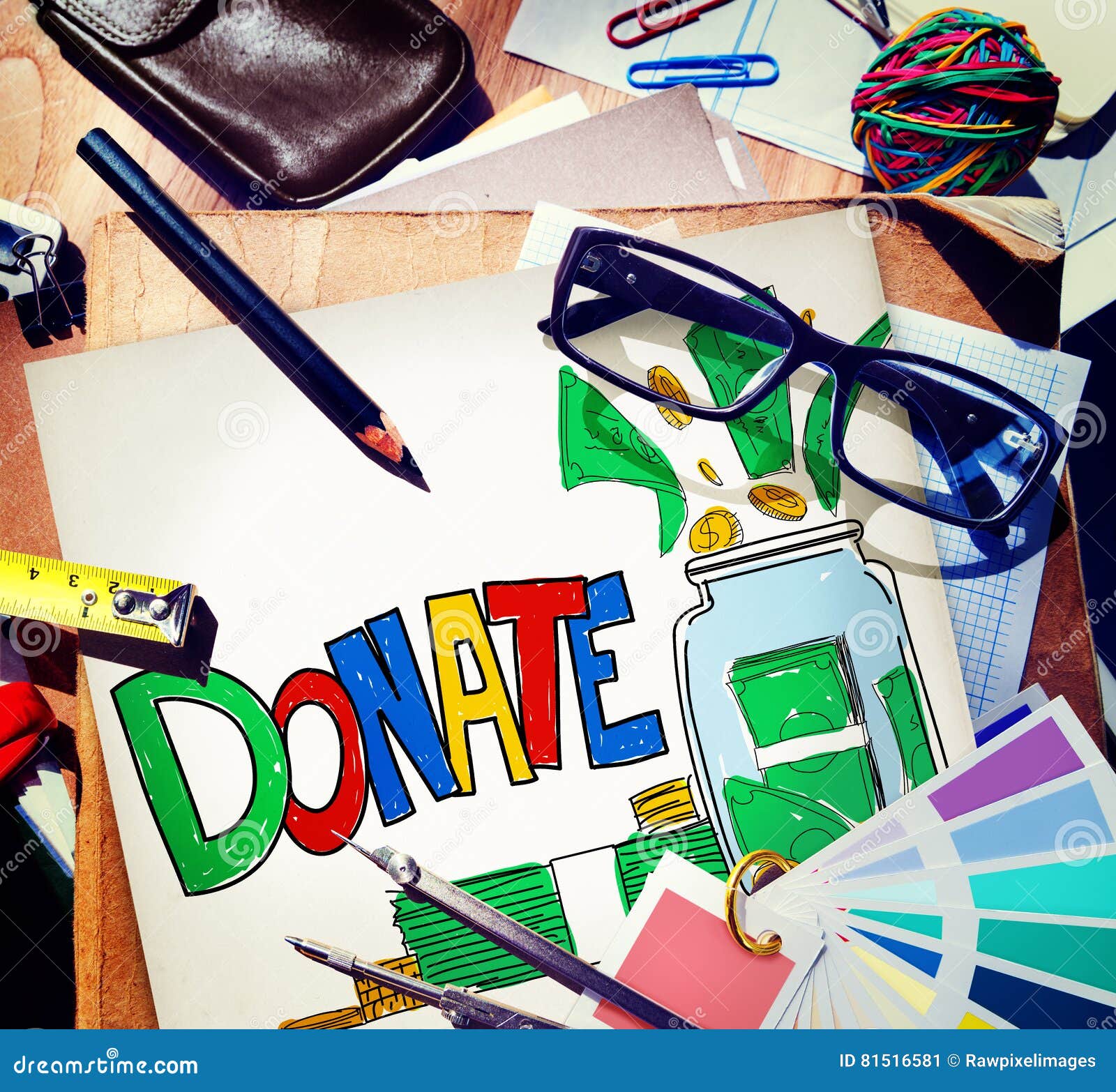 Donate Give Help Support Assistance Concept Stock Image - Image of ...