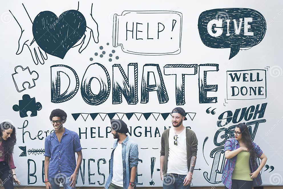 Donate Helping Hands Kindness Give Concept Stock Image - Image of ...