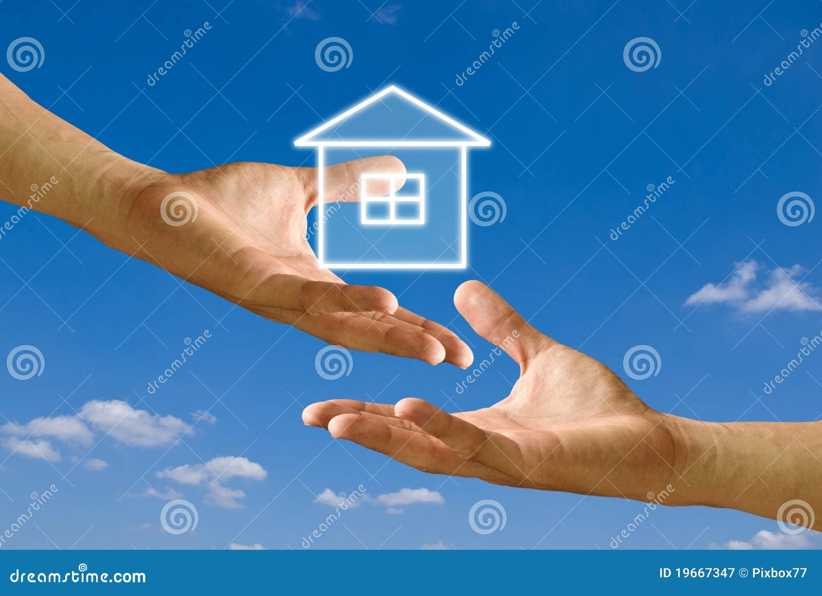 Donate house for sufferer stock image. Image of blue - 19667347