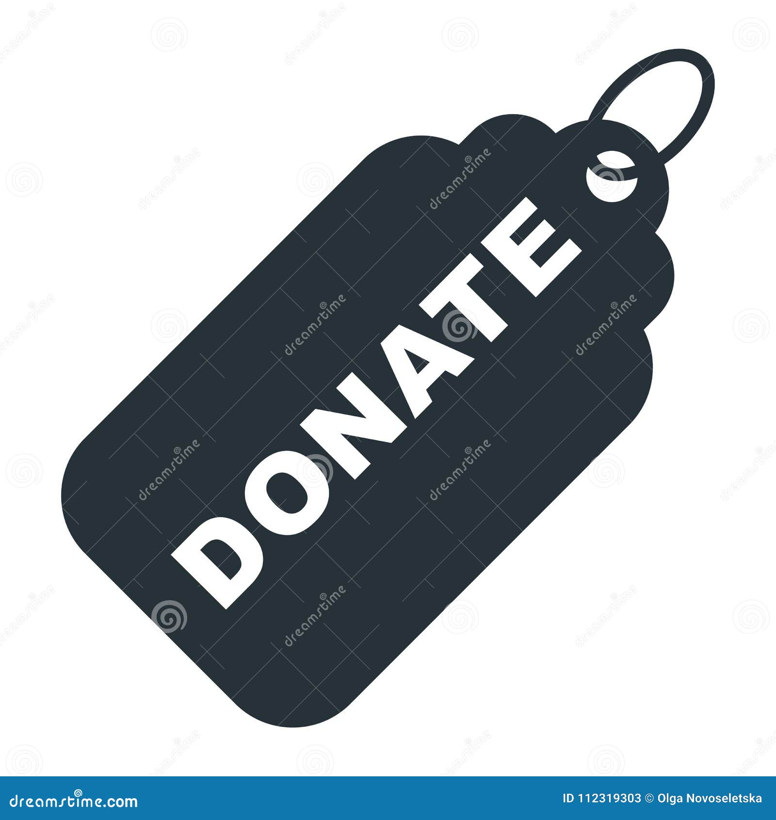 Donate logo concept stock vector. Illustration of fund - 112319303