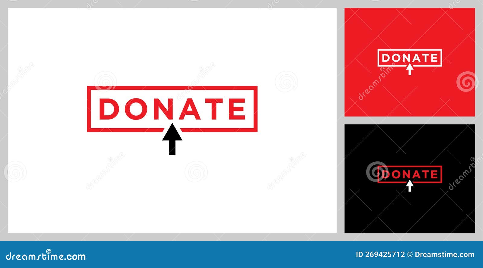 Donate Logo Vector Design Template Stock Vector - Illustration of ...