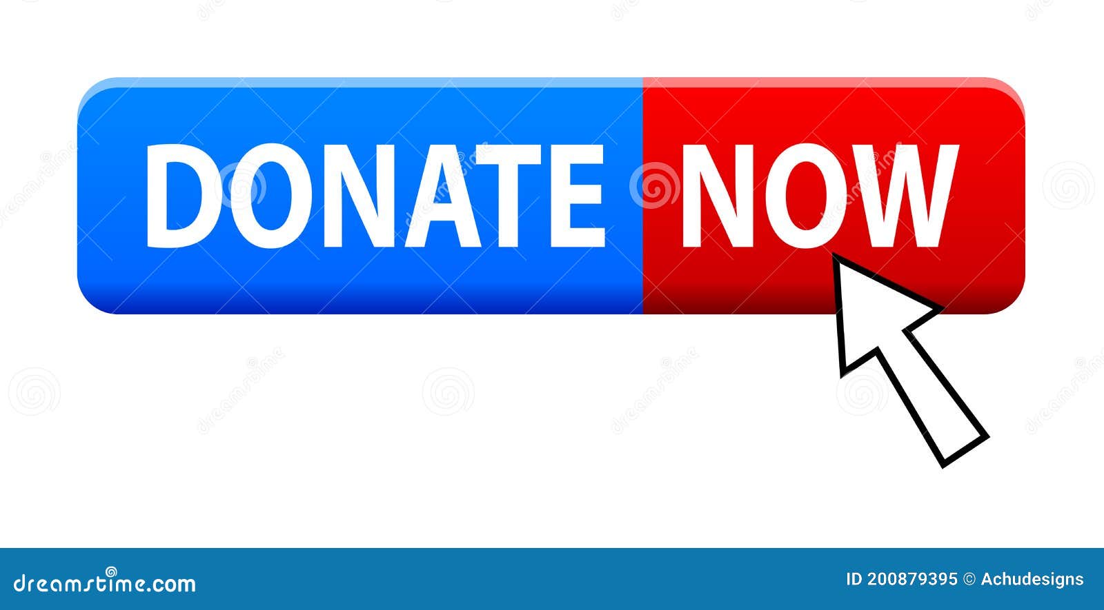 Donate now button stock vector. Illustration of donates - 200879395