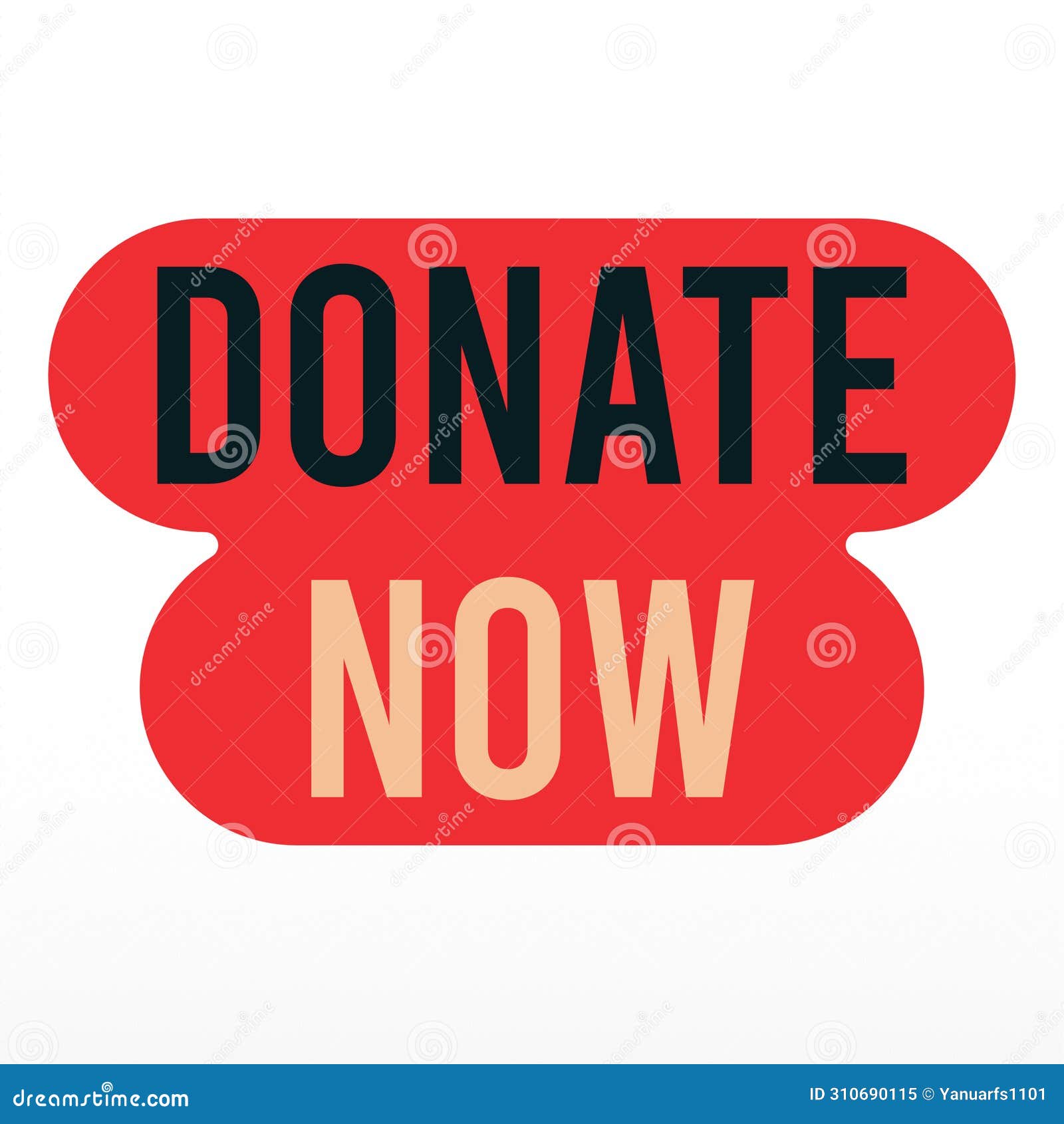 Donate Now Button Design Template Stock Vector - Illustration of ...