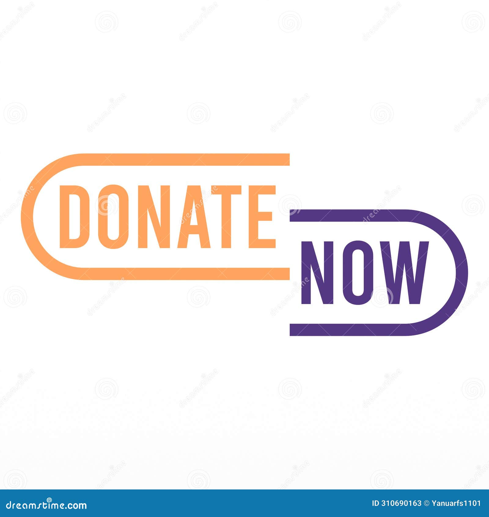 Donate Now Button Design Template Stock Vector - Illustration of ...