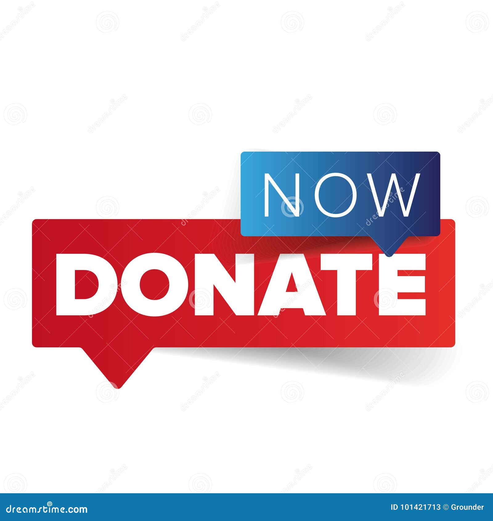 Donate Now Sign Speech Bubble Button Stock Vector - Illustration of ...