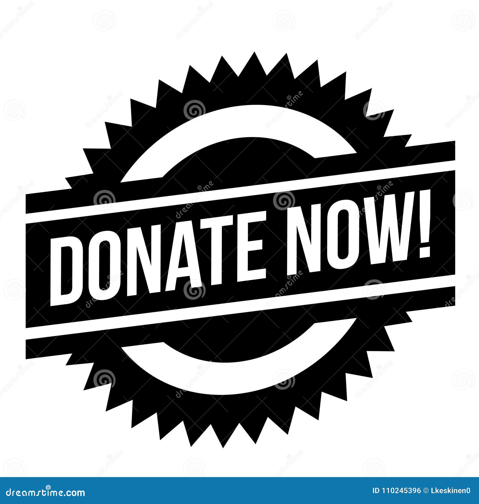 Donate Now stamp typ stock vector. Illustration of illustrative - 110245396