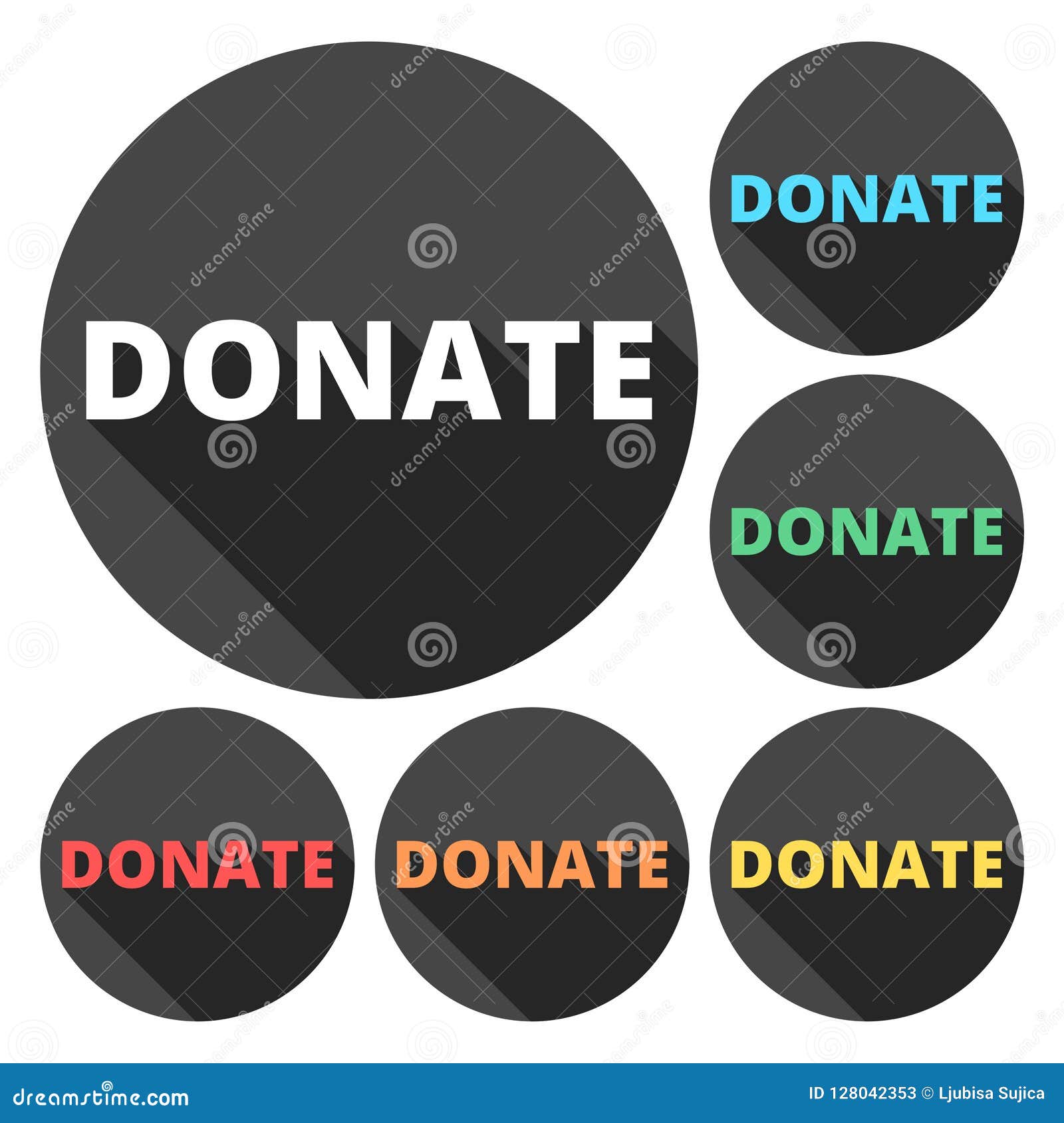 Donate sign icon stock illustration. Illustration of donation - 128042353