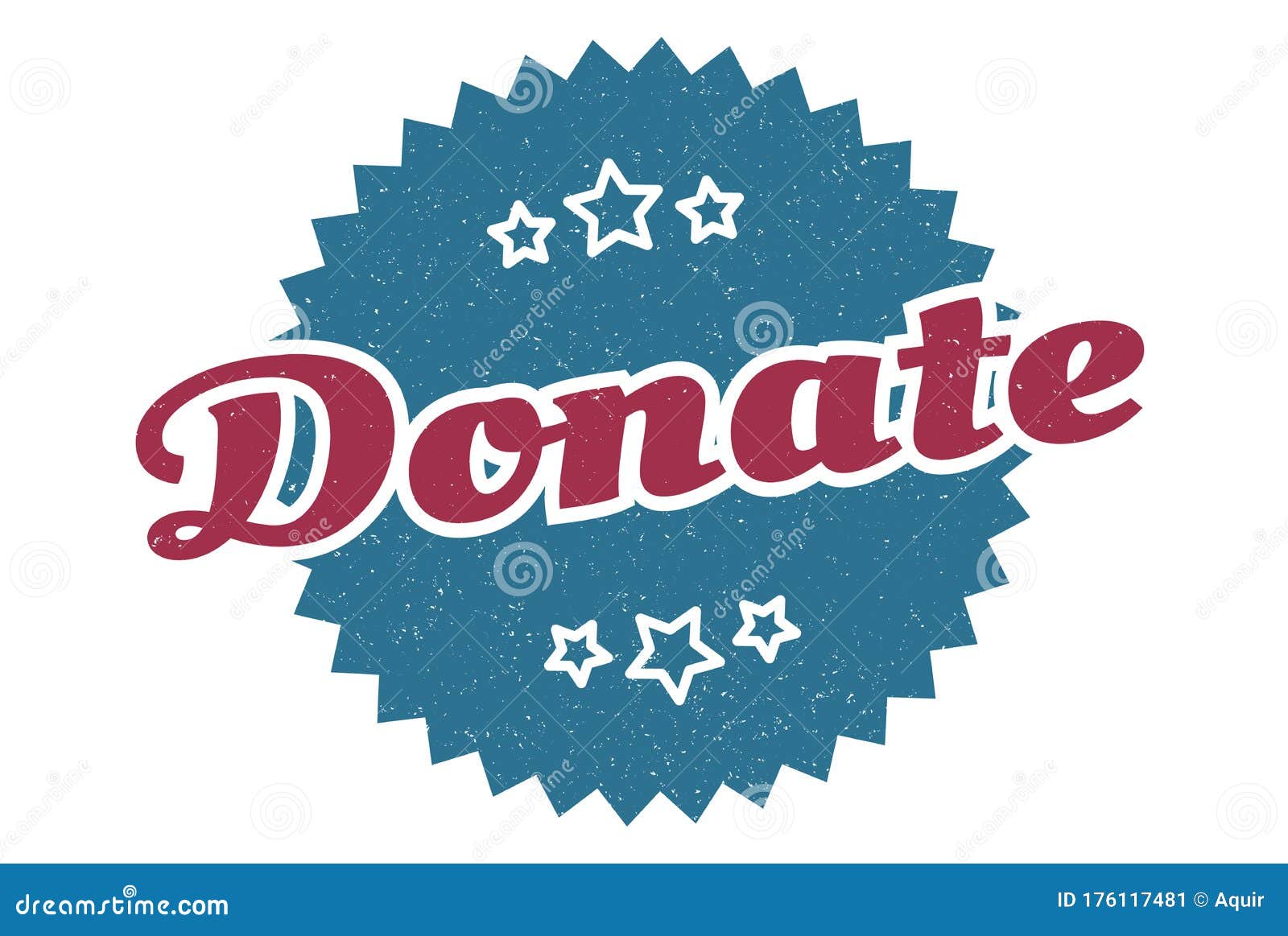 Donate Sign. Donate Vintage Retro Label Stock Vector - Illustration of ...