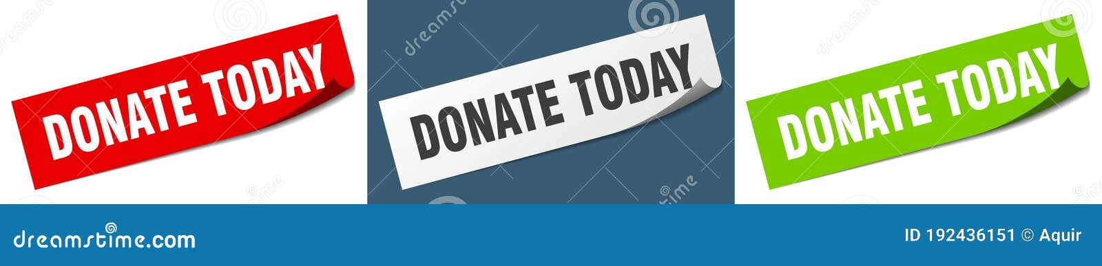Donate Today Banner. Donate Today Speech Bubble Label Set. Stock Vector ...