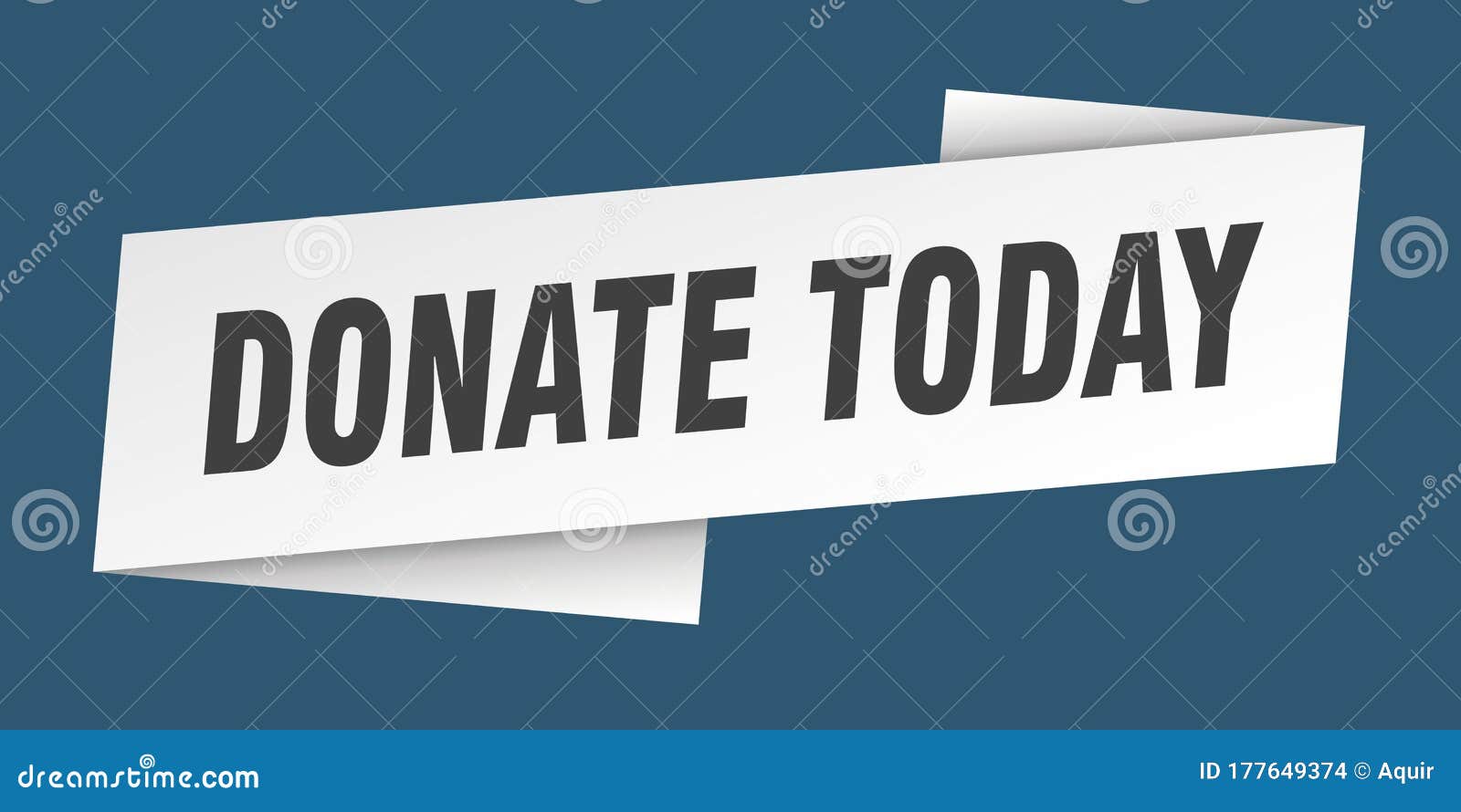 Donate Today Banner Template. Donate Today Ribbon Label Stock Vector ...