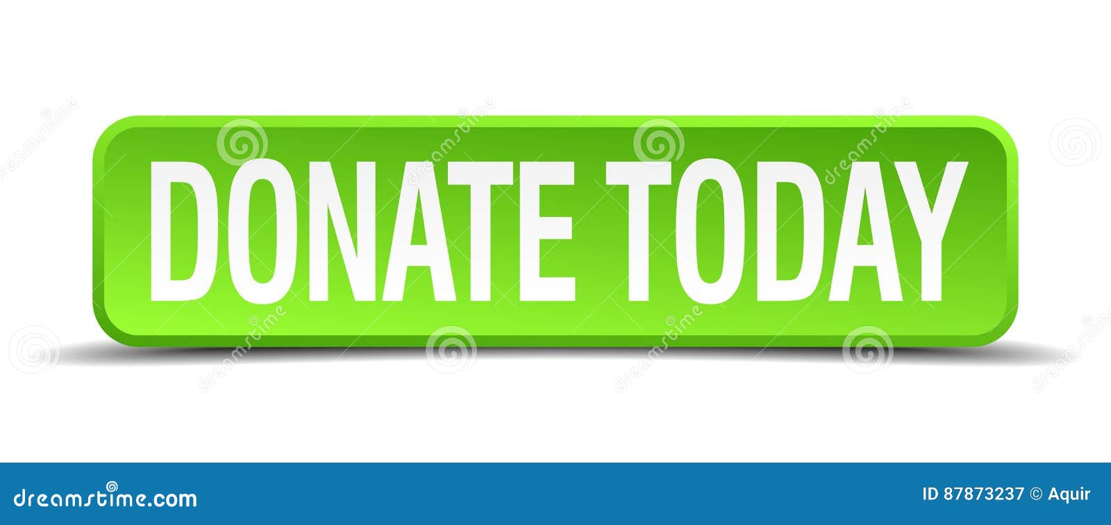 Donate Today Green 3d Realistic Square Button Stock Vector ...