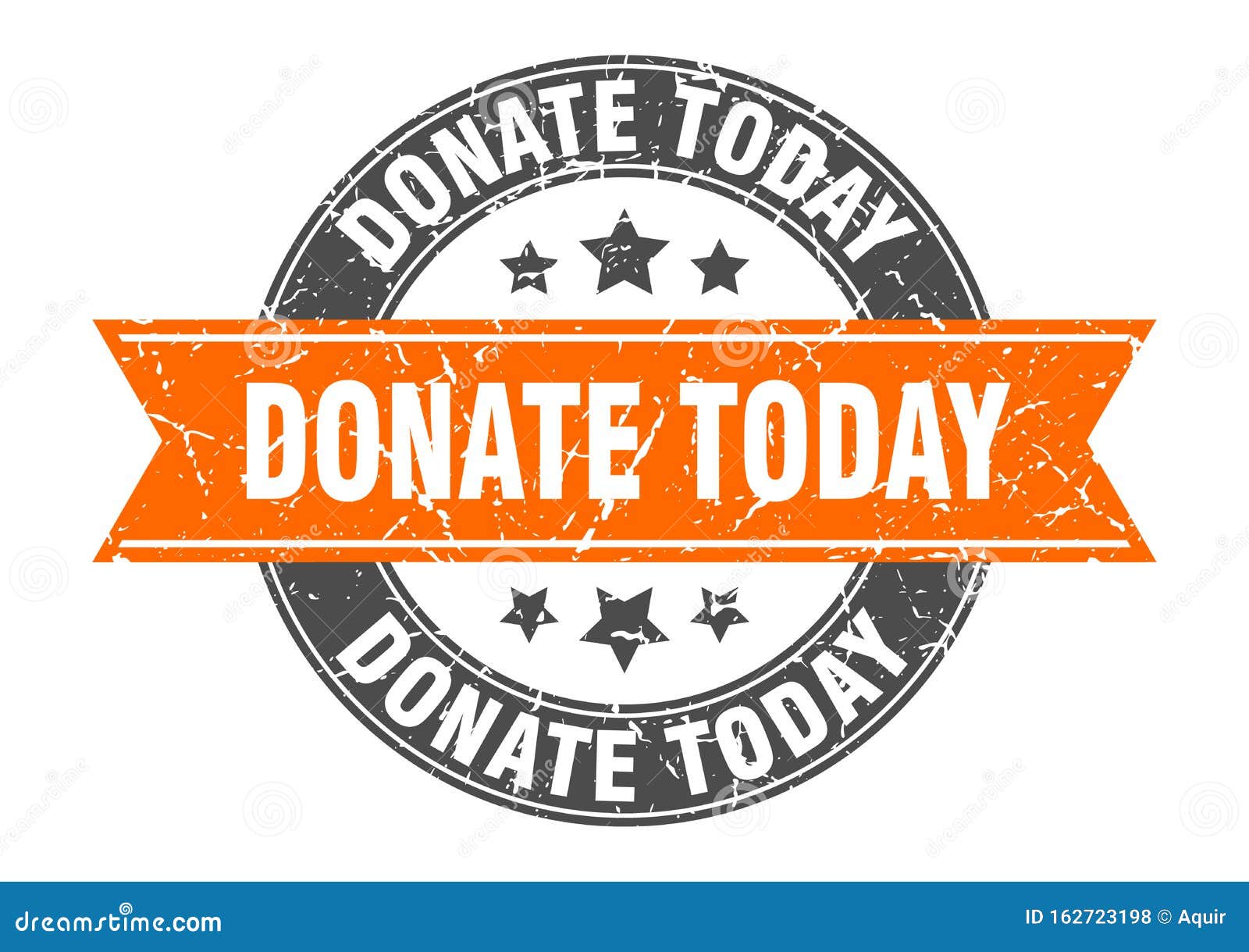 Donate today stamp stock vector. Illustration of vector - 162723198