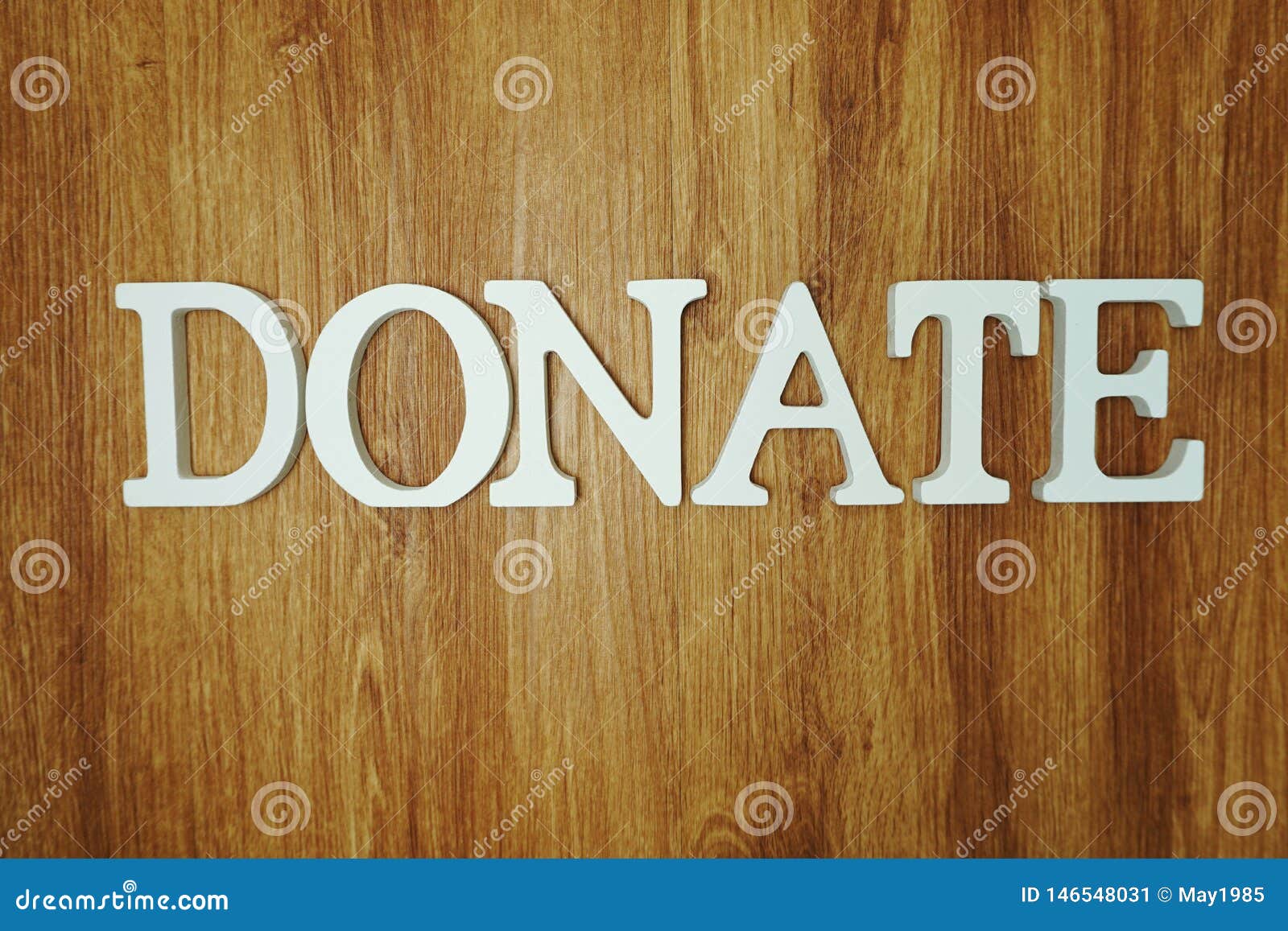 Donate Word Alphabet Letters on Wooden Background Stock Image - Image ...