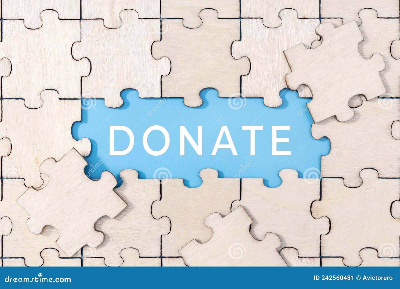 Donate Word on Blue Background Stock Image - Image of text, help: 242560481