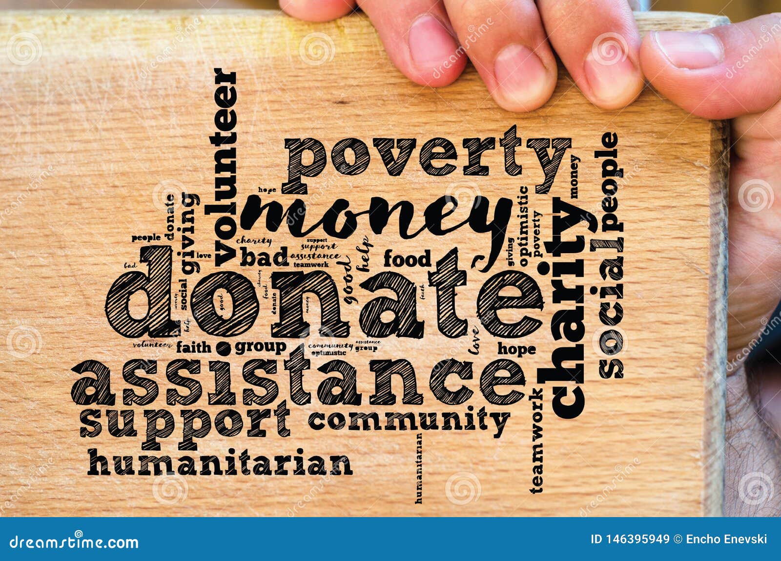 Donate word cloud collage stock illustration. Illustration of give ...