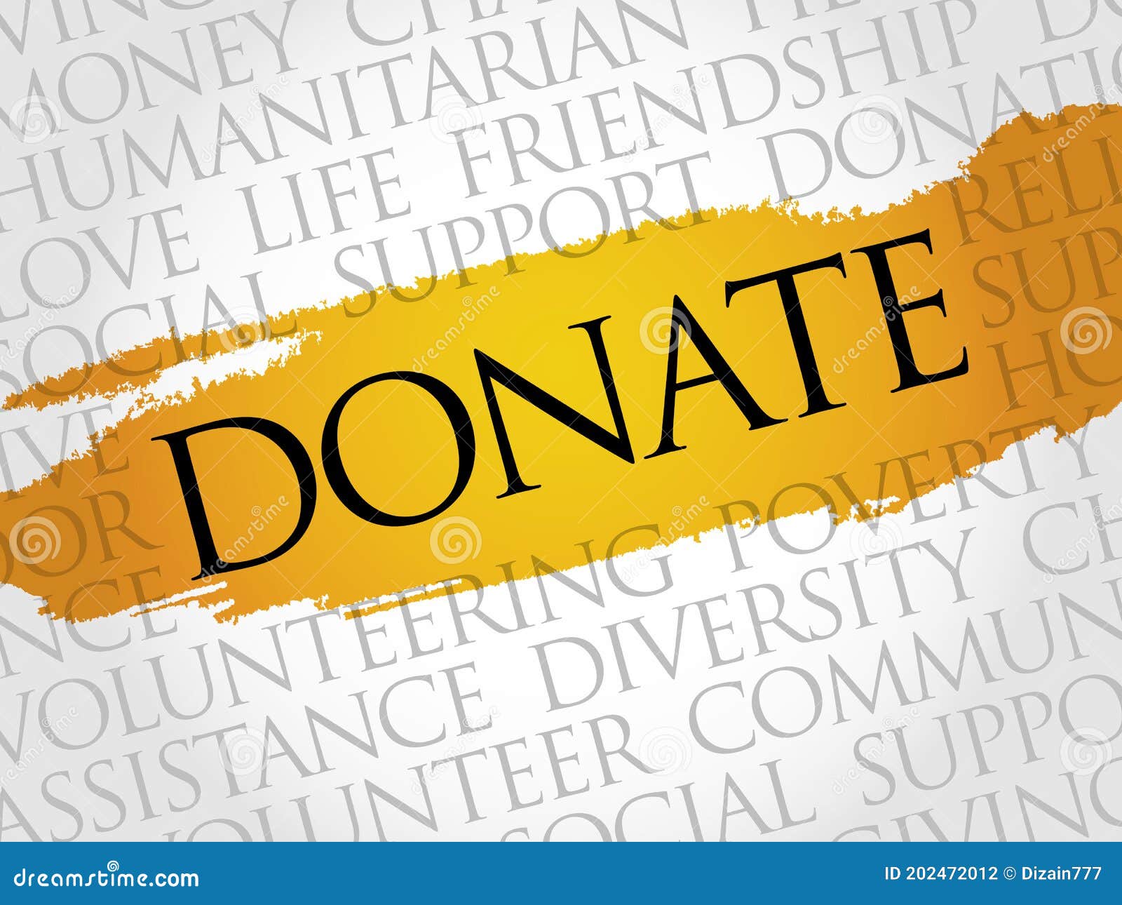 Donate word cloud stock illustration. Illustration of support - 202472012
