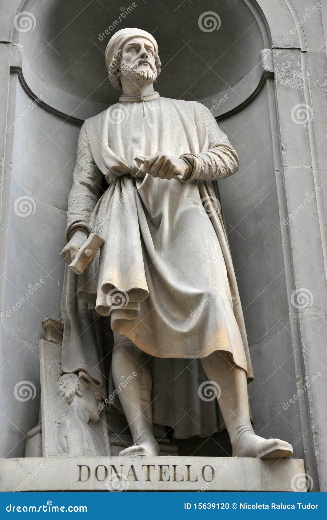 Donatello, Statue In The Niches Of The Uffizi Colonnade In Florence ...