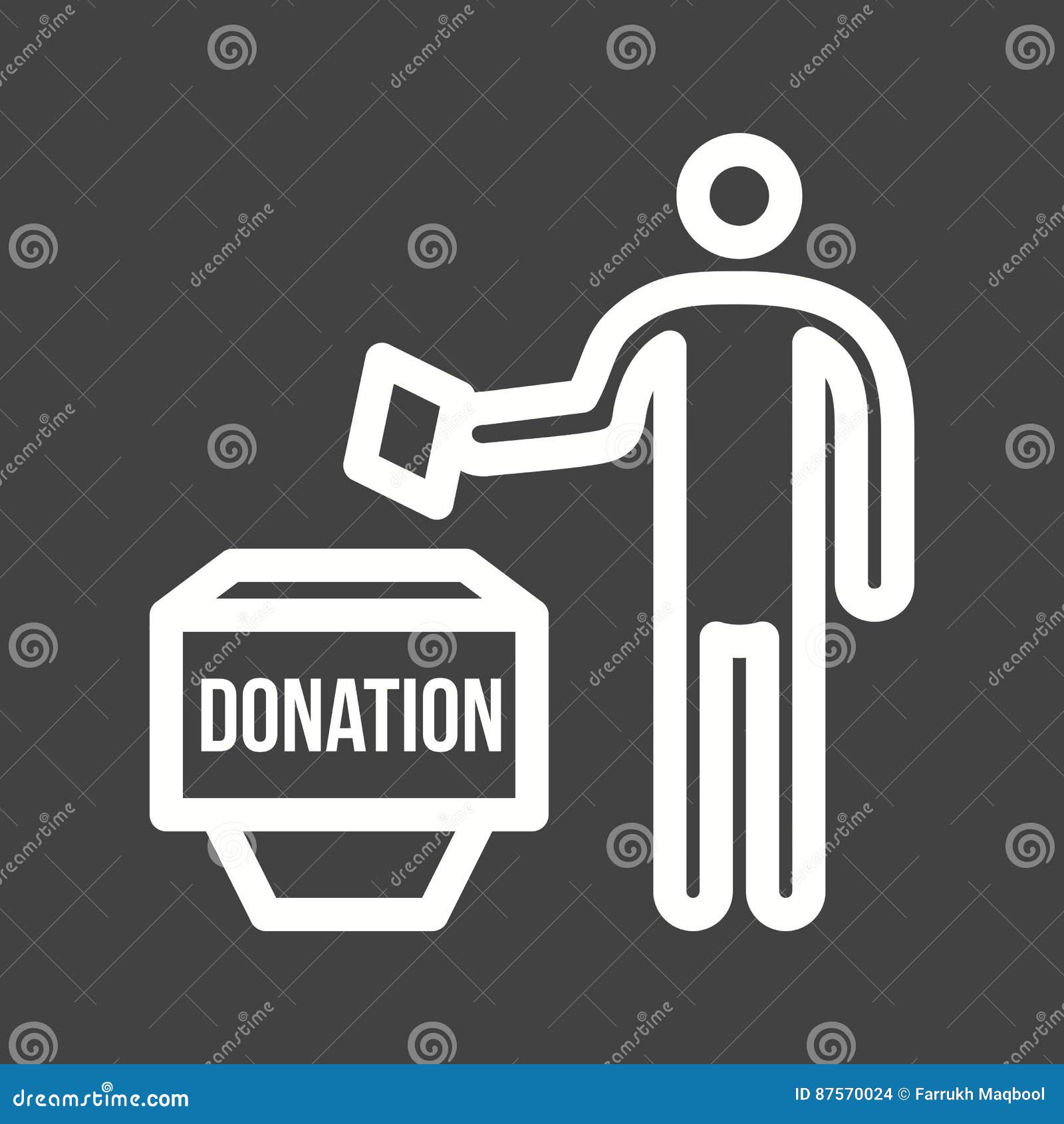 Donation ilustração do vetor. Ilustração de vetor, ajuda - 87570024