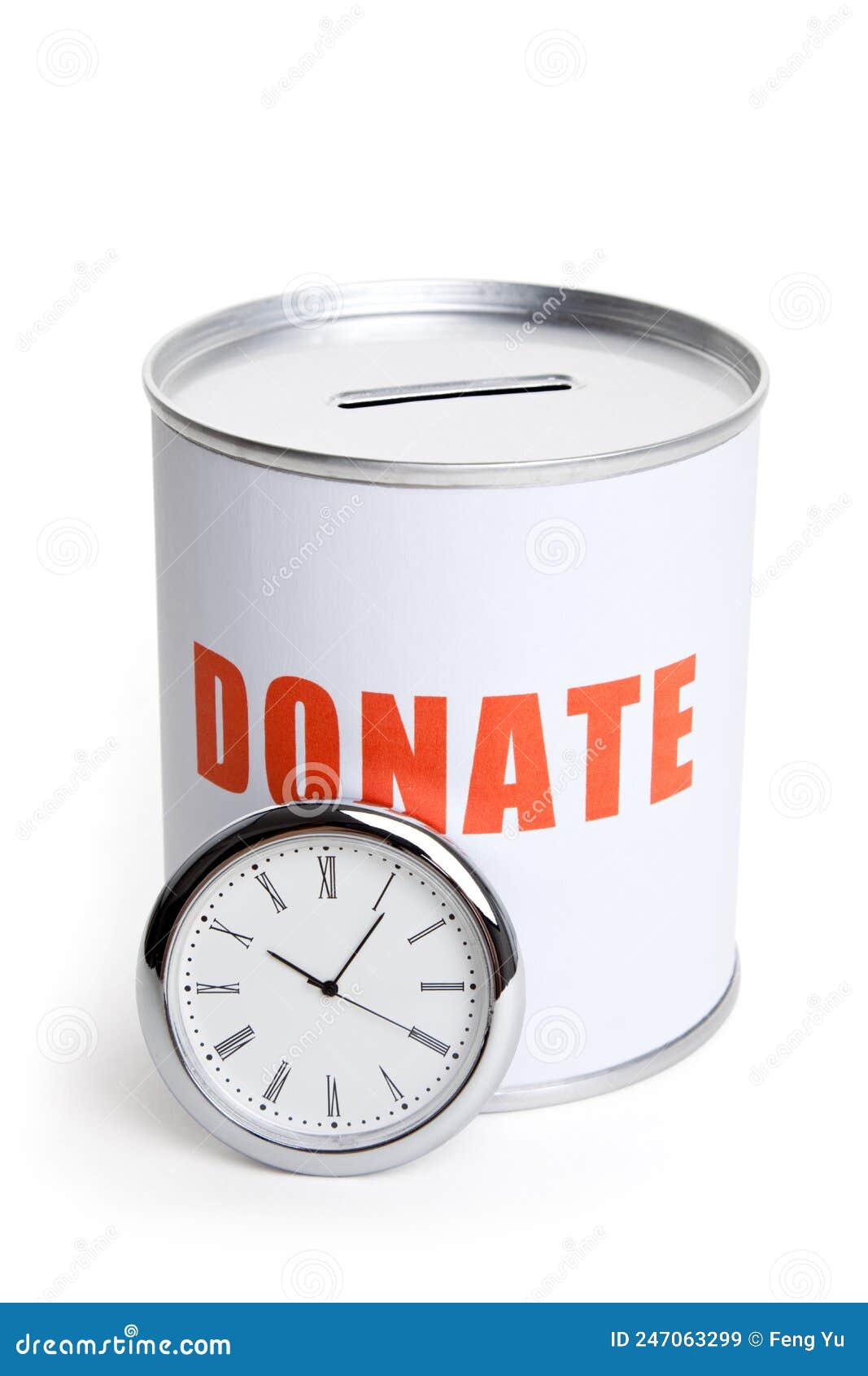 Donation Box and clock stock image. Image of love, donate - 247063299