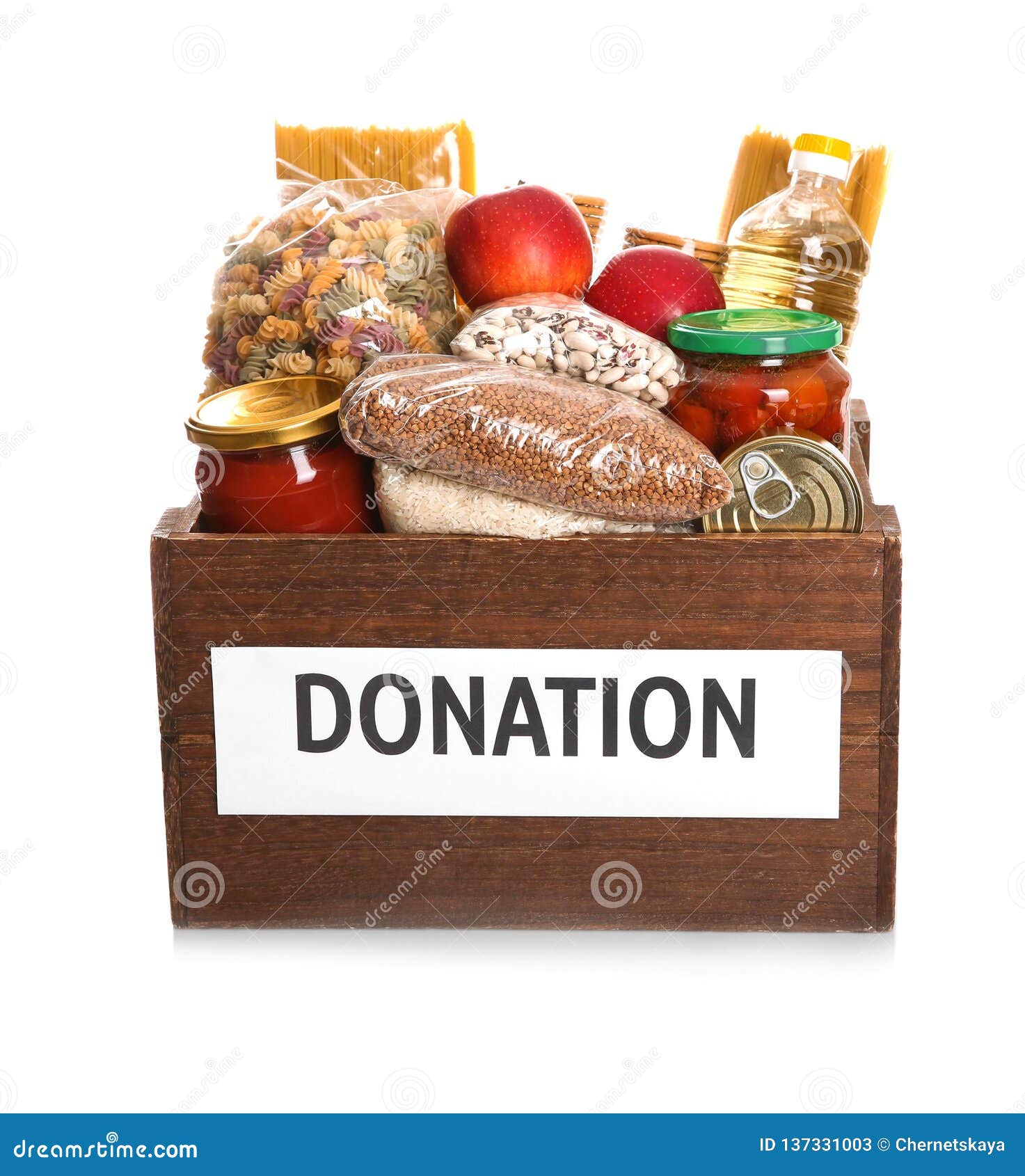 Donation Box Full of Different Products Stock Image - Image of poor ...