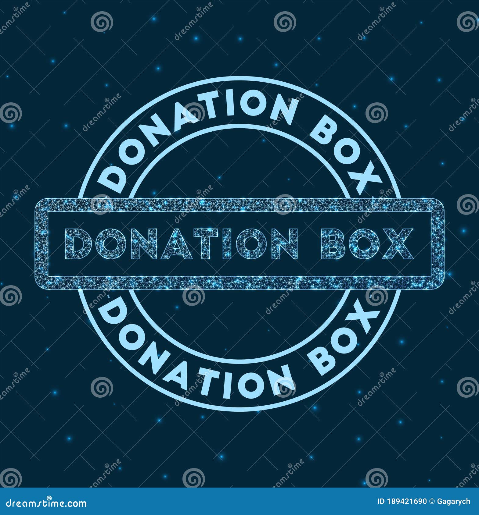 Donation box. stock vector. Illustration of concept - 189421690