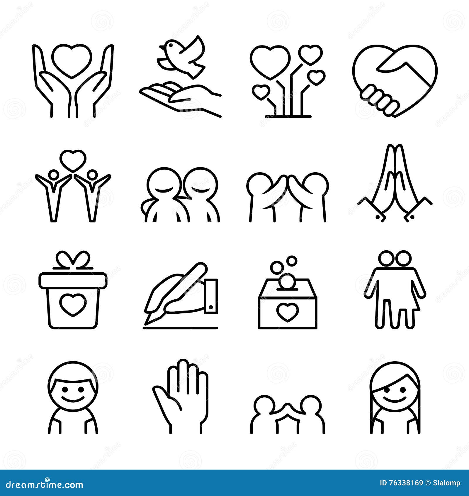 Friendship Relationship Building Landing Page Vector Illustration ...