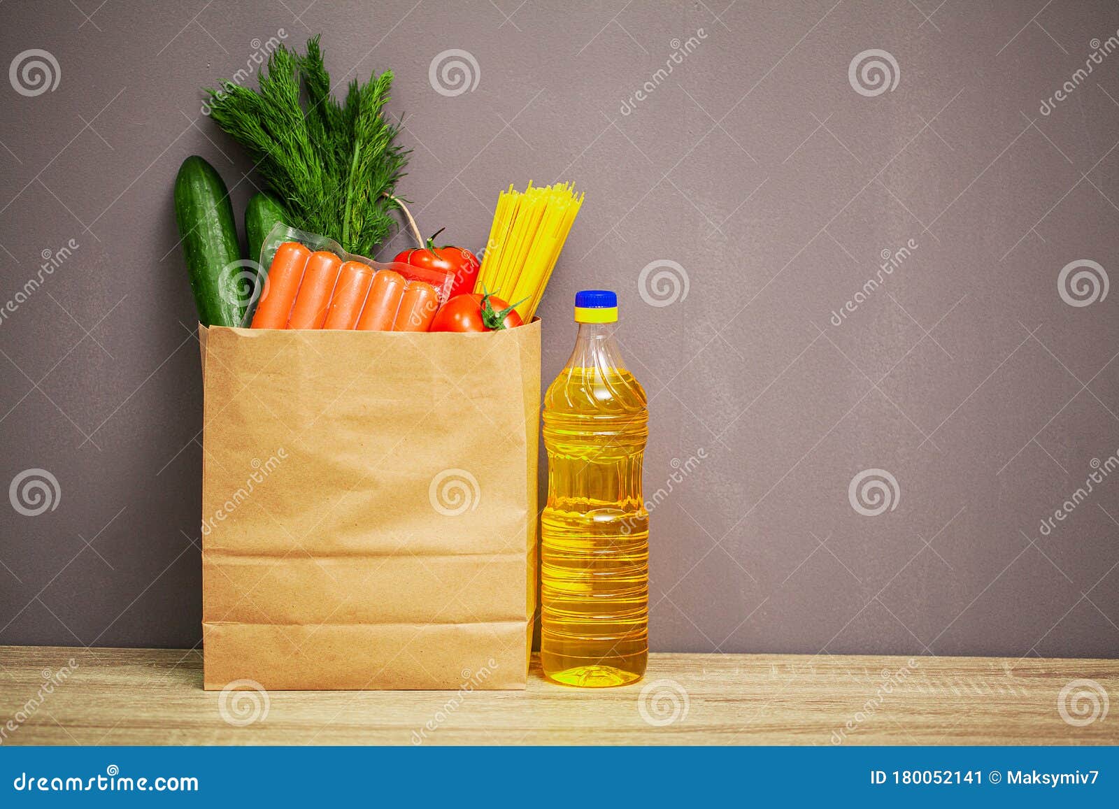 Donation Package with Food for People Who Need Help Stock Image - Image ...