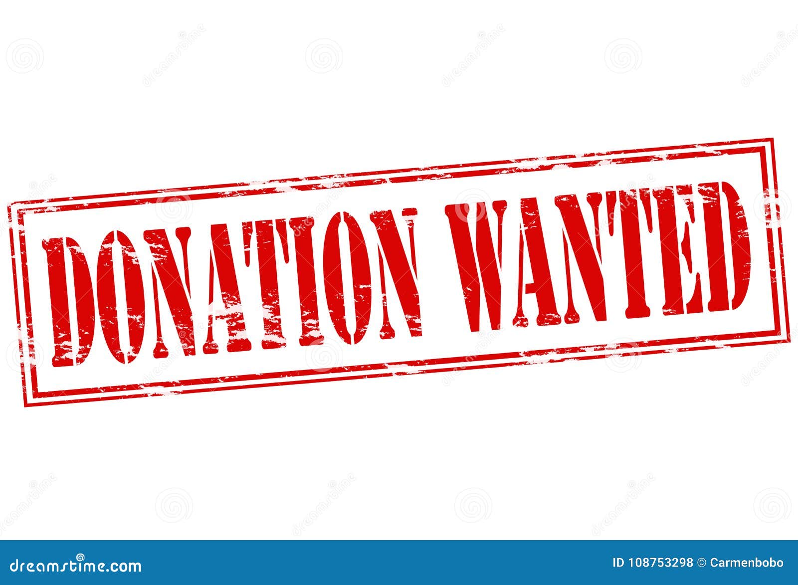 Donation wanted stock illustration. Illustration of miscellaneous ...