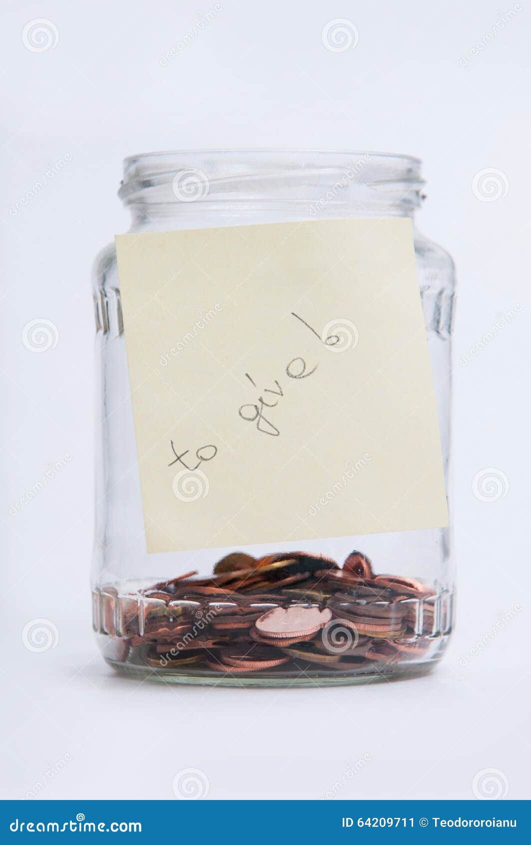 Donations jar stock image. Image of give, pennies, help - 64209711