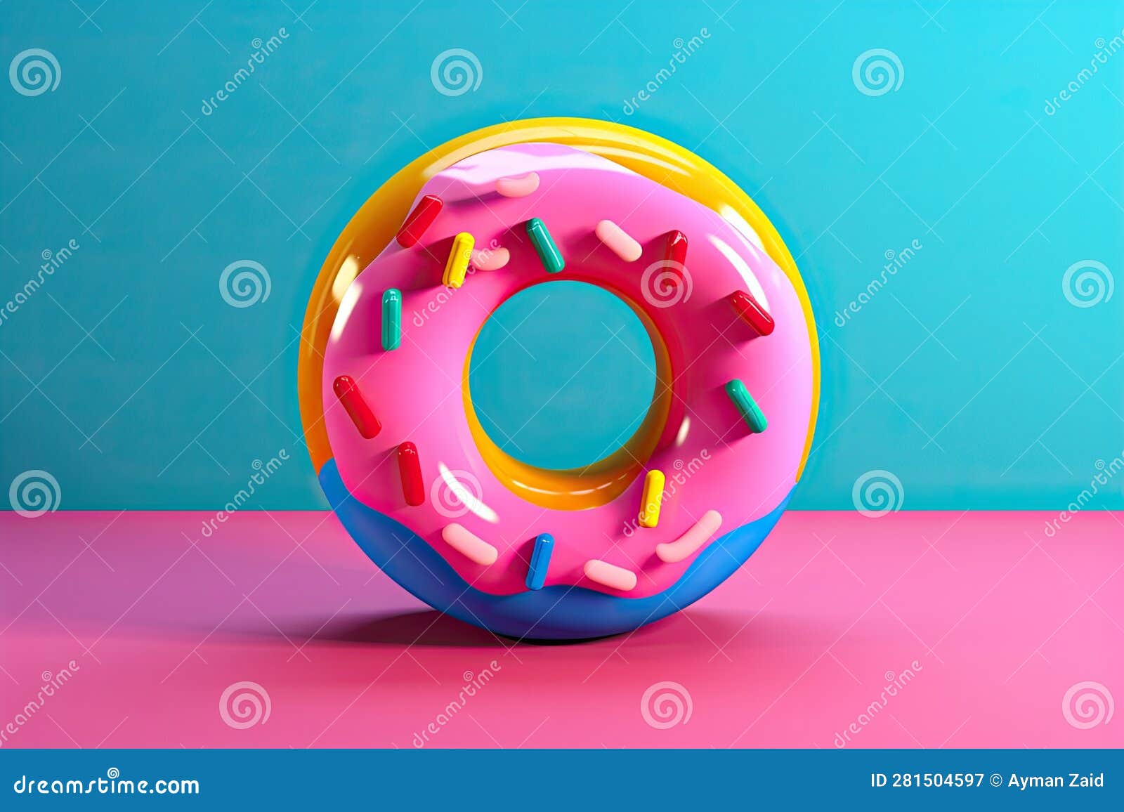 Donats From Sugar Paste. Multi-colored Sugar Art Cakes. Different Types ...