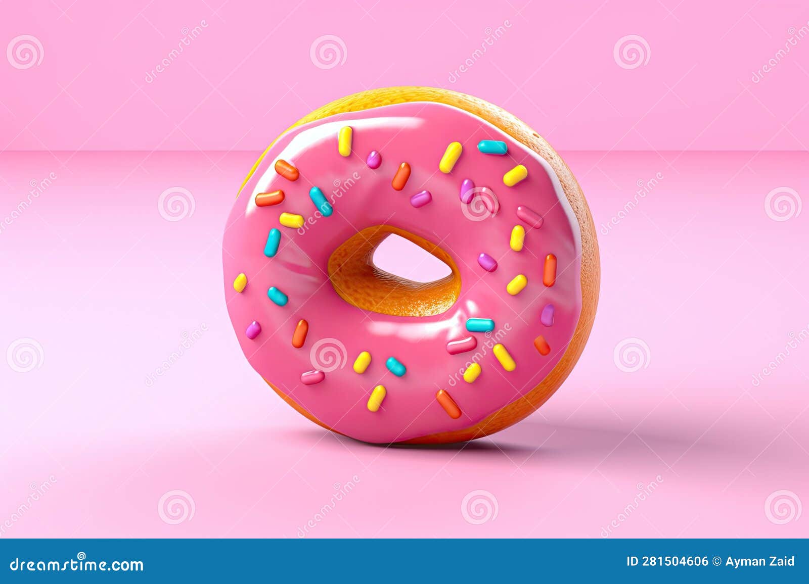 Donats from Sugar Paste. Multi-colored Sugar Art Cakes. Different Types ...