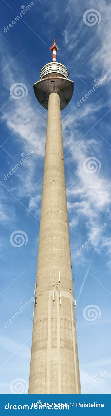 Donauturm Vienna panorama stock photo. Image of blue - 24575858